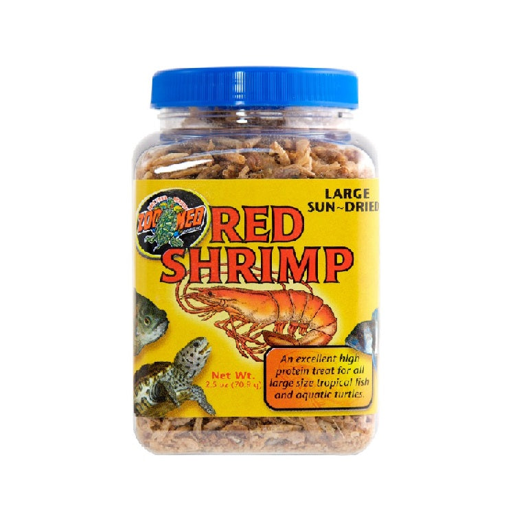 Zoo Med Turtle Food Jumbo Red Shrimp | High-Protein Turtle Treat ...